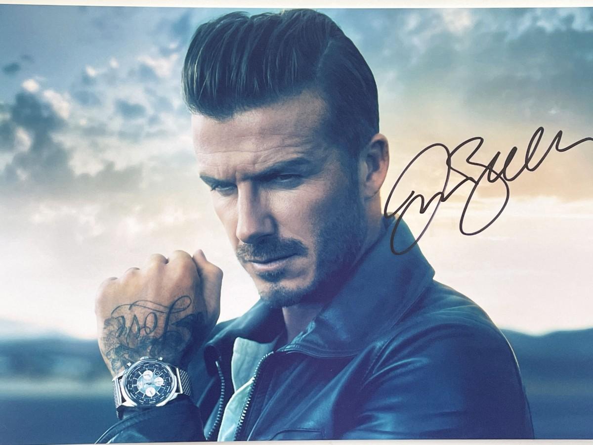David Beckham signed photo | EstateSales.org