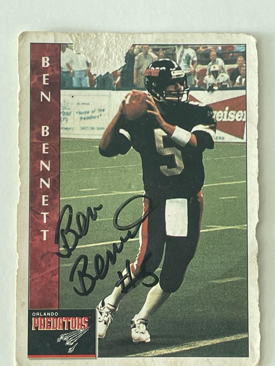 Orlando Predators Ben Bennett 1994 Pioneer #5 signed trading card ...