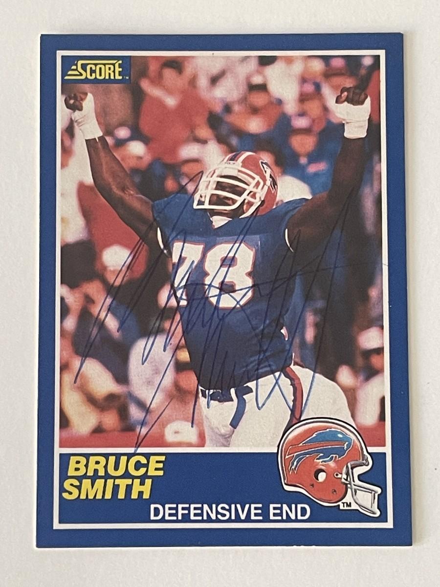 Buffalo Bills Bruce Smith 1989 Score #19 signed card | EstateSales.org