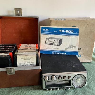 LOT:25G:Pioneer Eight Track Player for Your Car and Classic Rock 8 ...