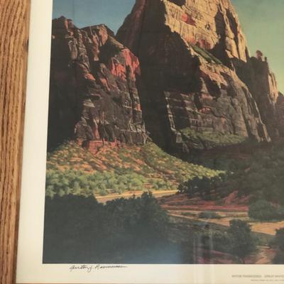 LOT 217M: Anton Rasmussen "Great White Throne" Print | EstateSales.org