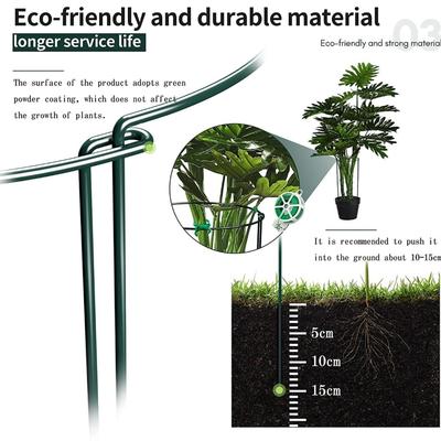 12 Pack 24 inch Plant Support Stakes, Large Peonies and Lilies Support ...