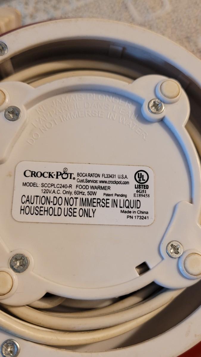 Portable Lunch Crock Pot Red