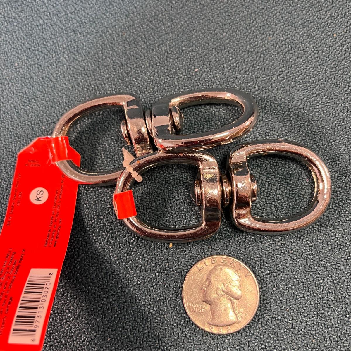 3/4” DOUBLE SWIVEL ROUND EYE CONNECTORS | EstateSales.org