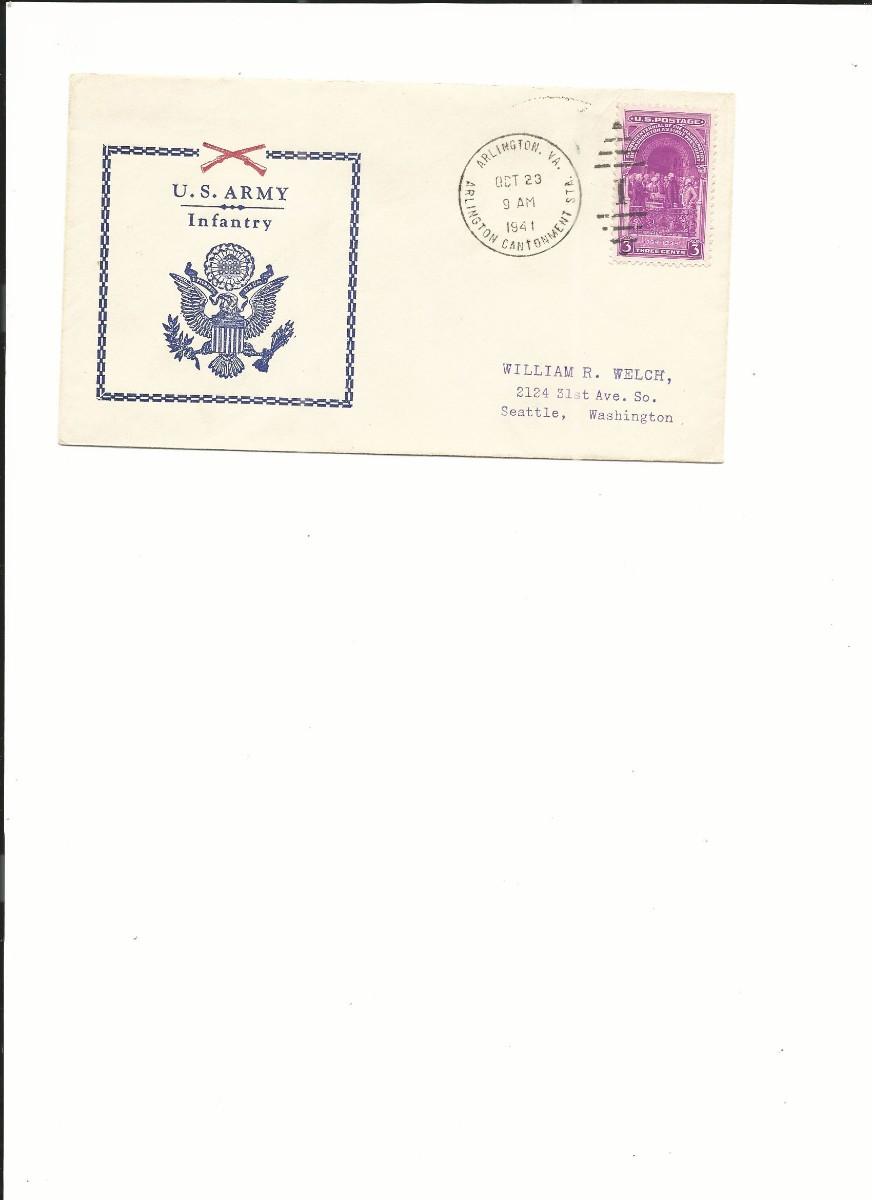 Arlington, VA - First Day Cover - U.S. Army Infantry - 1941 ...