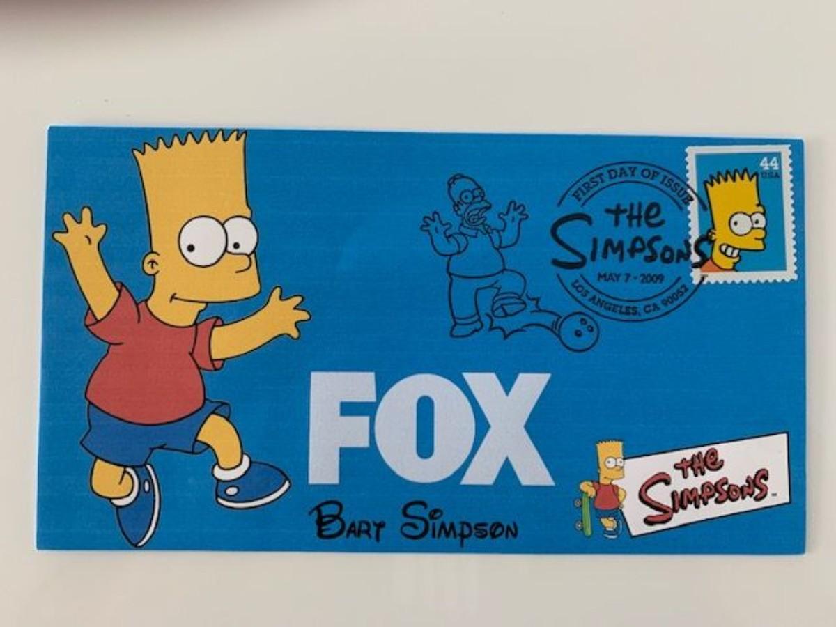 Bart Simpson First Day Cover | EstateSales.org