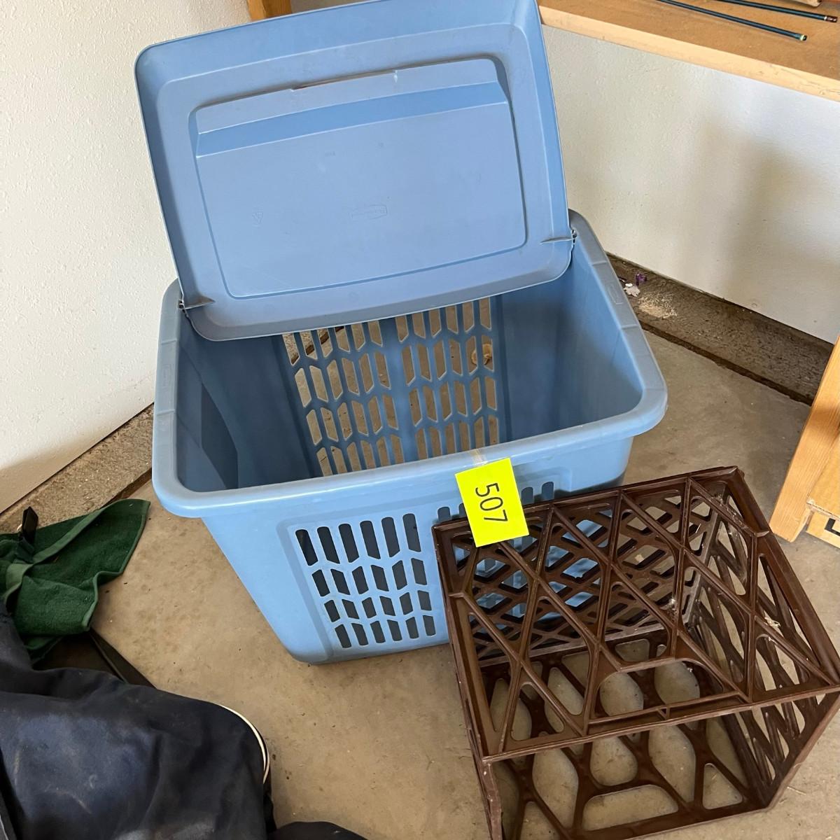 Laundry basket & Storage Crate | EstateSales.org