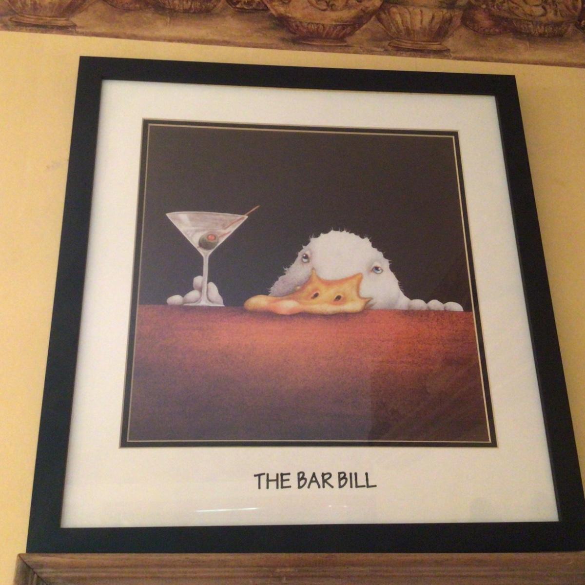 653 “The Bar Bill” Framed Art | EstateSales.org