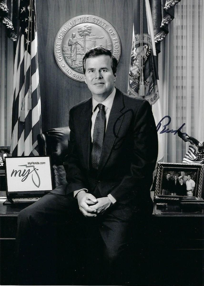 Jeb Bush signed photo | EstateSales.org