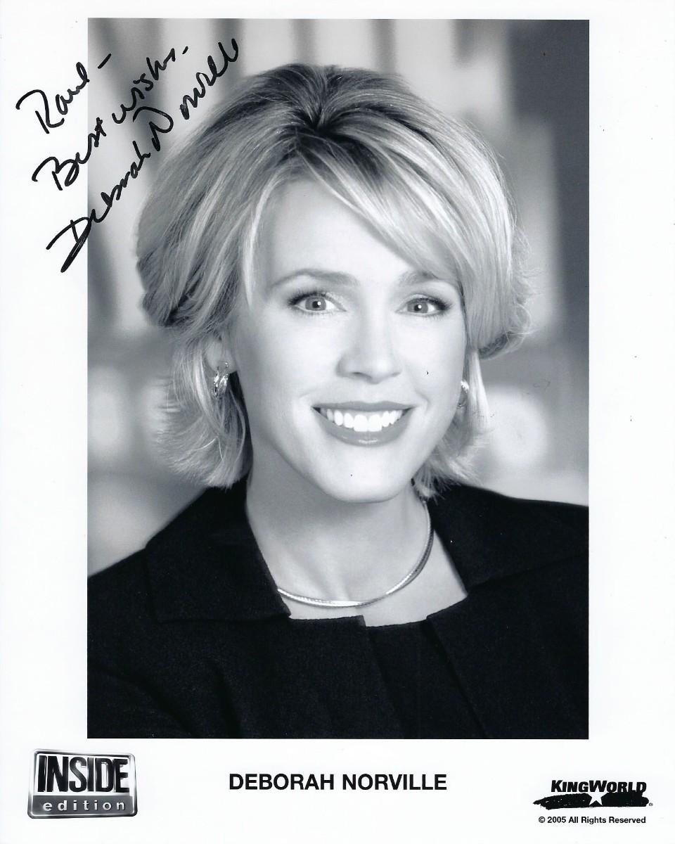 Deborah Norville signed Inside Edition promo photo | EstateSales.org
