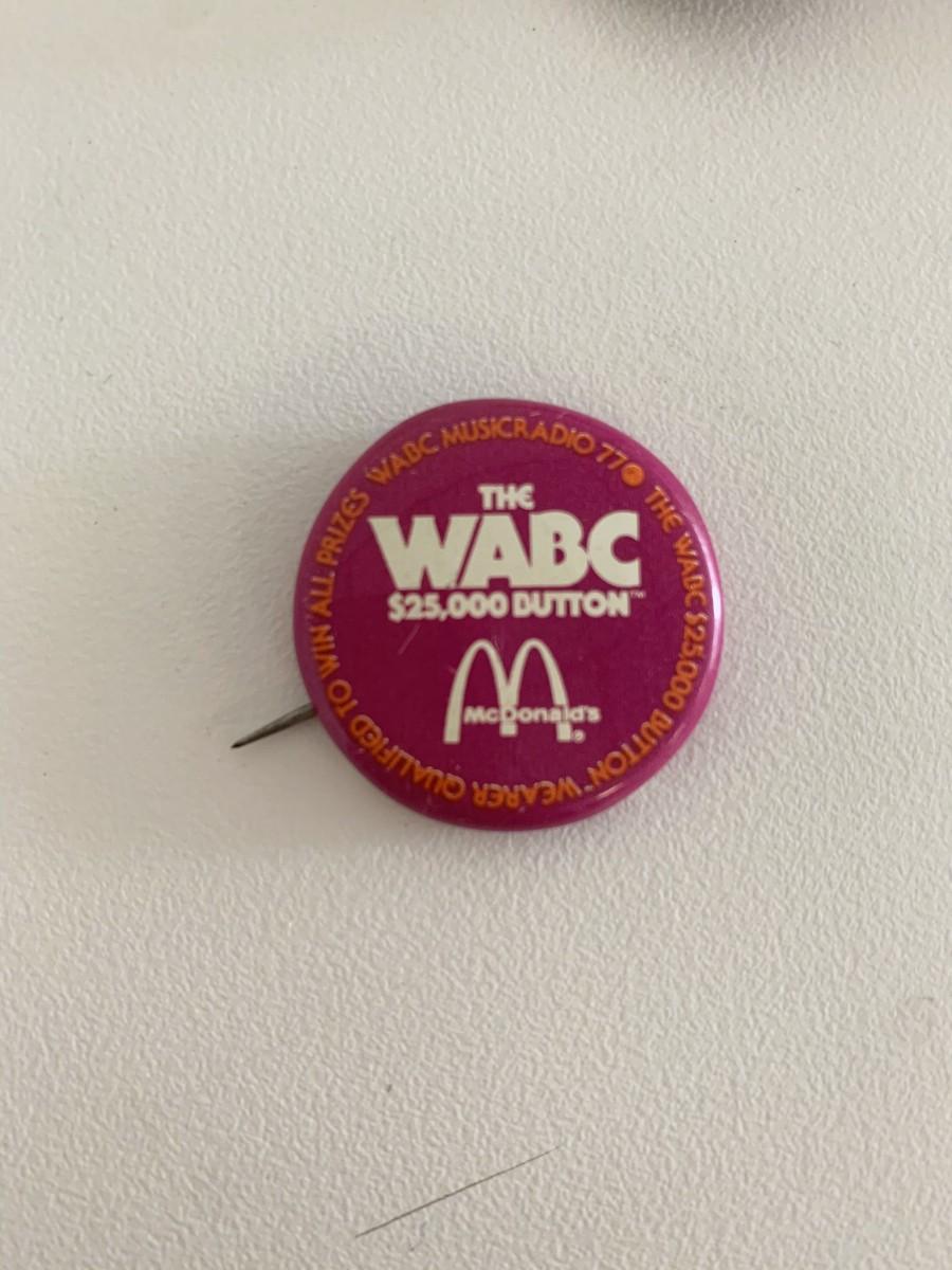 McDonalds the WABC vintage pin | EstateSales.org