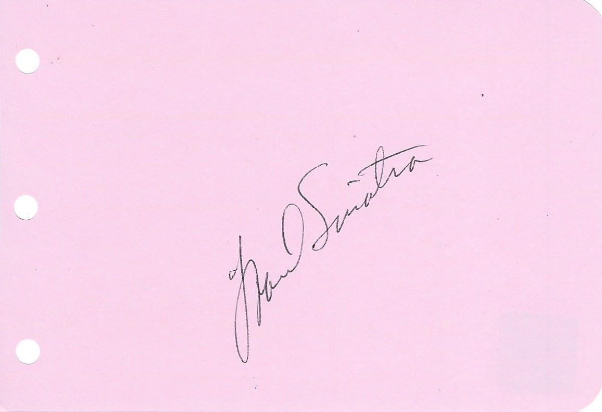 Frank Sinatra autograph | EstateSales.org