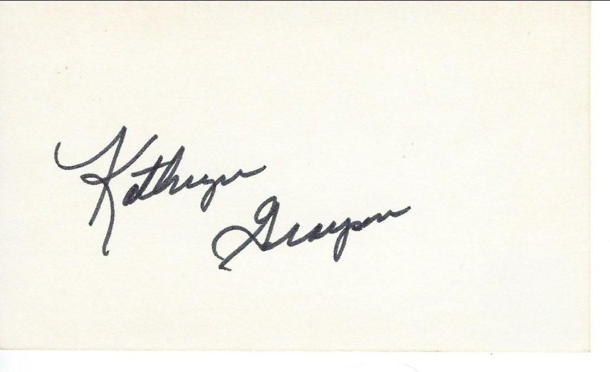Kathryn Grayson original signature | EstateSales.org