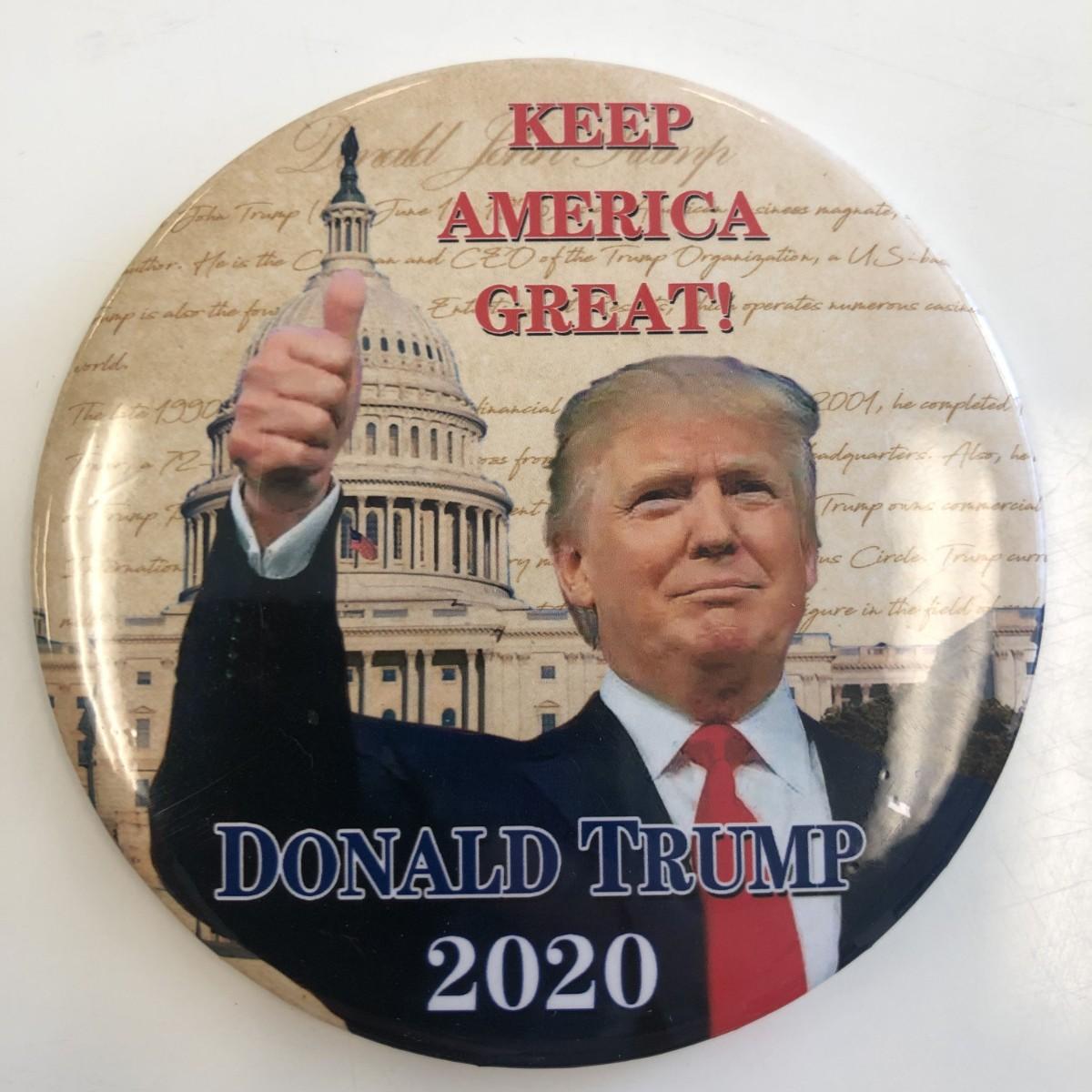 Keep America Great Donald Trump 2020 pin | EstateSales.org