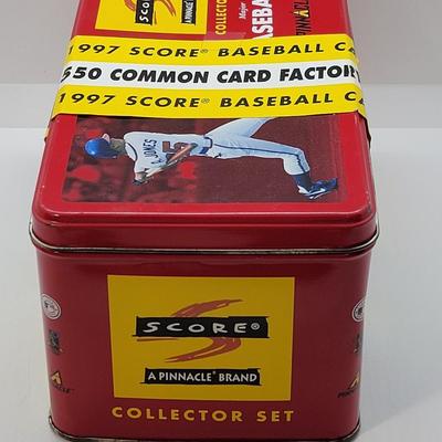 LOT 44: Score Baseball Cards - 1997 Collector Set in Tin & Binder ...