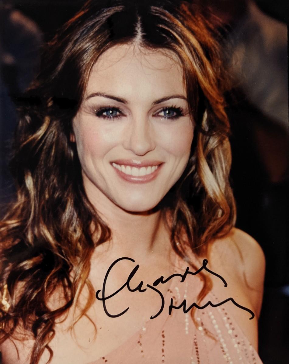 Elizabeth Hurley signed photo | EstateSales.org