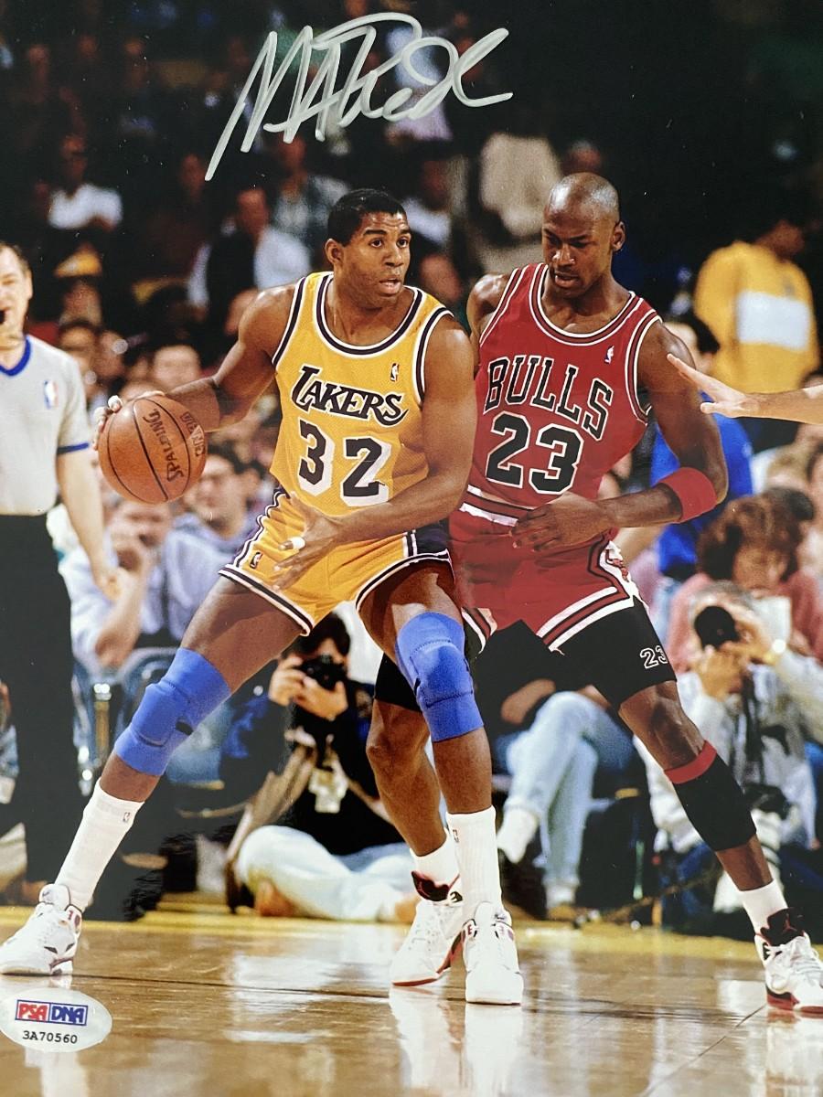 Magic Johnson signed photo PSA | EstateSales.org