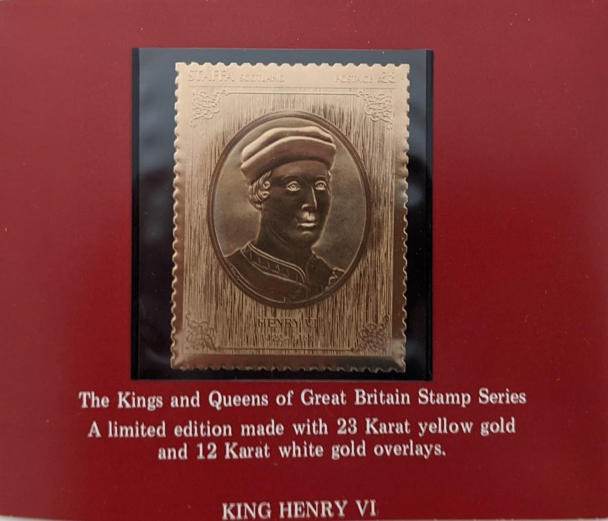 The Kings and Queens of Great Britain Stamp Series - King Henry VI ...