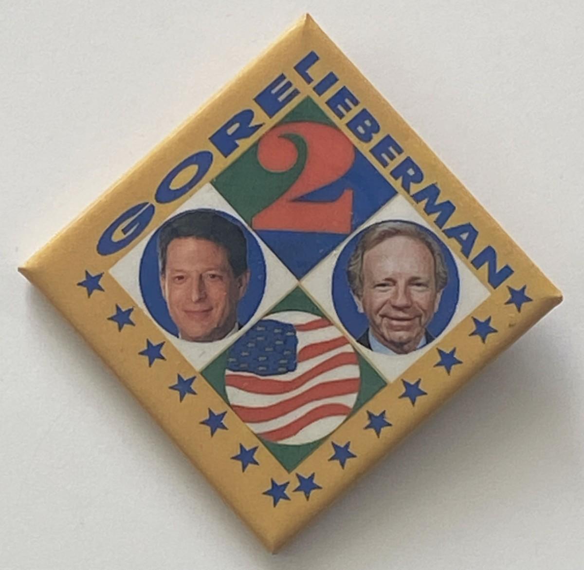 Al Gore campaign pin | EstateSales.org