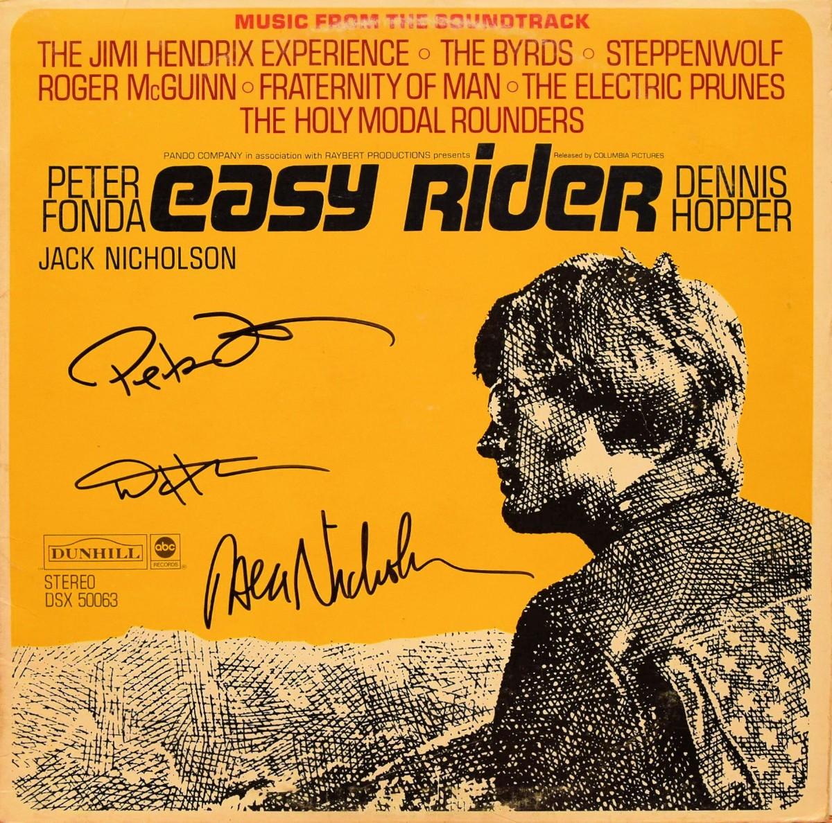 Easy Rider signed Original Motion Picture Soundtrack album ...