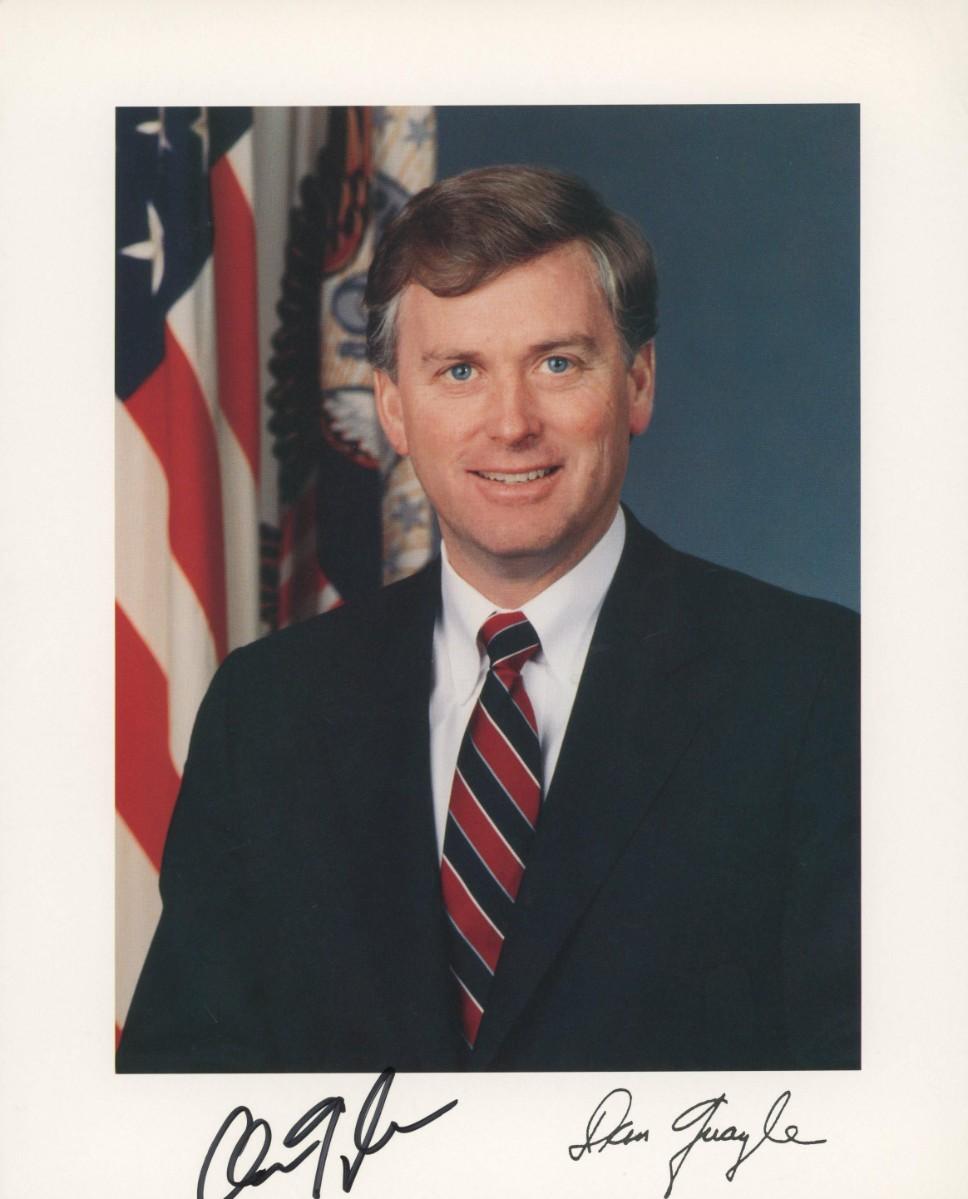Dan Quayle signed photo | EstateSales.org