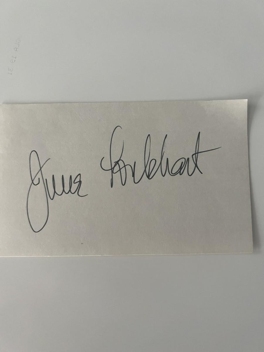 June Lockhart original signature | EstateSales.org