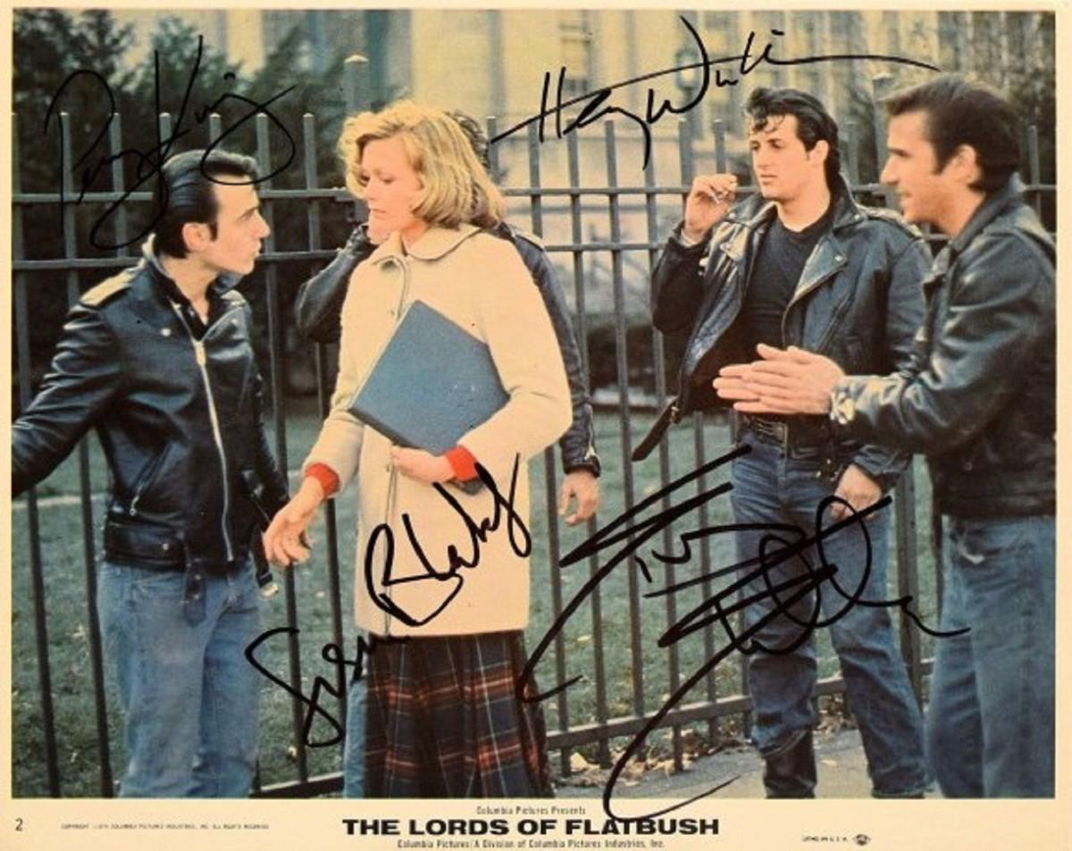 The Lords Of Flatbush cast signed promo photo | EstateSales.org