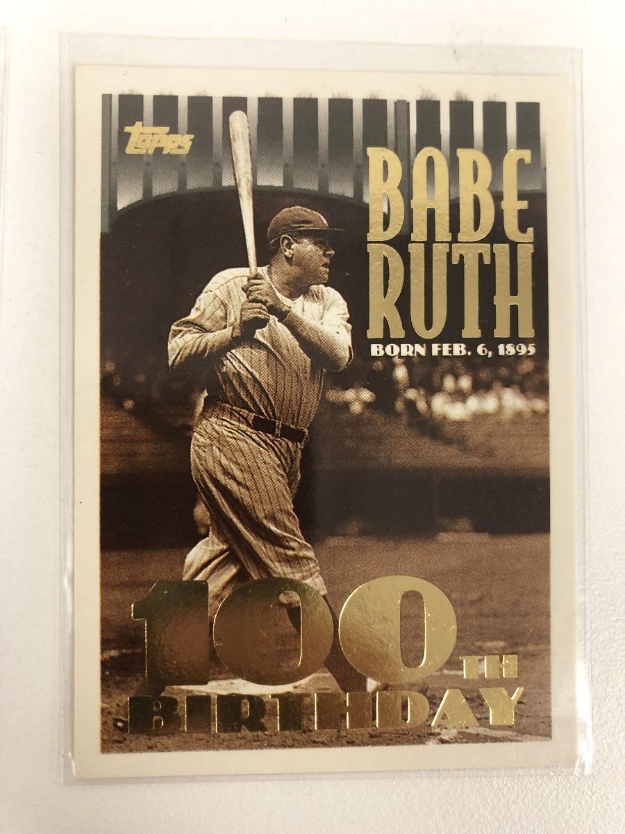 1995 Topps #3 100th birthday Babe Ruth baseball card | EstateSales.org