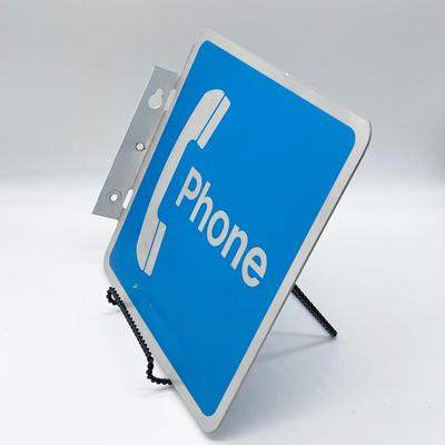 2 Sided Phone Booth Sign | EstateSales.org
