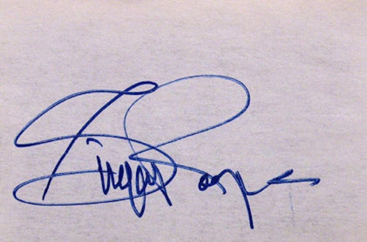 Ginger Rogers signature slip | EstateSales.org