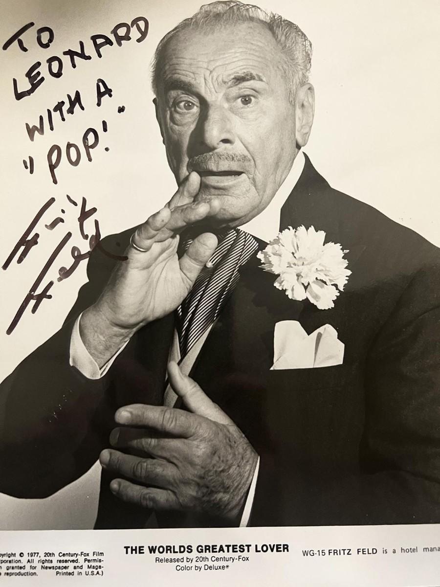 Comedian Fritz Feld signed photo | EstateSales.org