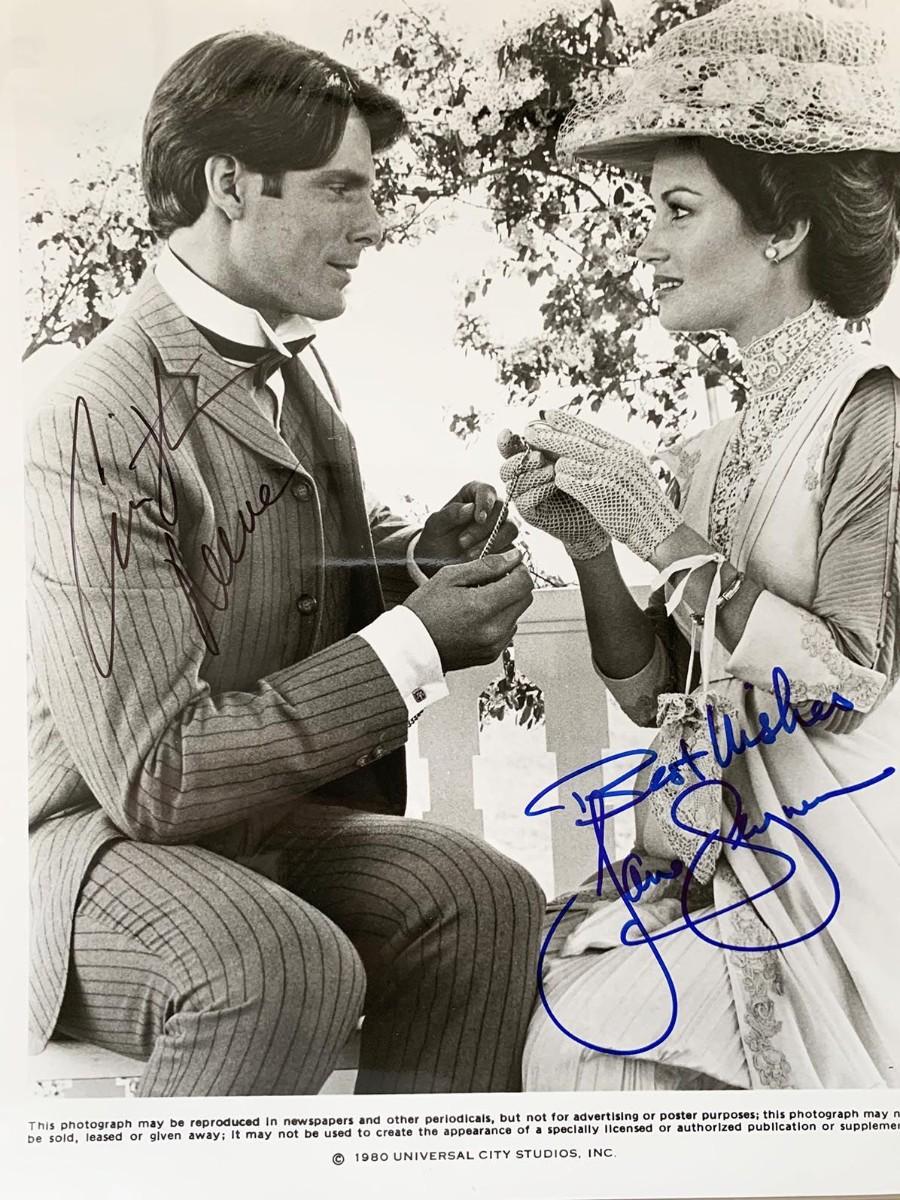 Somewhere in Time Christopher Reeve and Jane Seymour signed movie photo ...