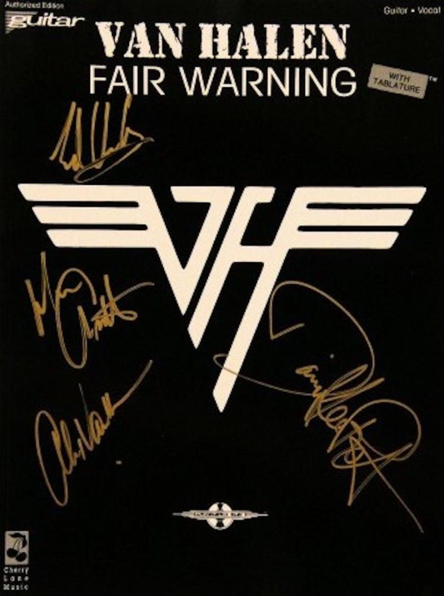 Van Halen signed music book | EstateSales.org