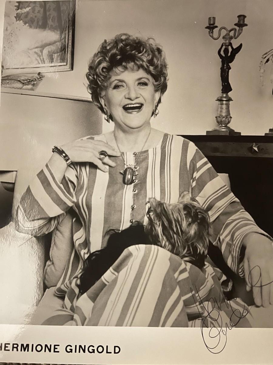 Hermione Gingold signed photo | EstateSales.org