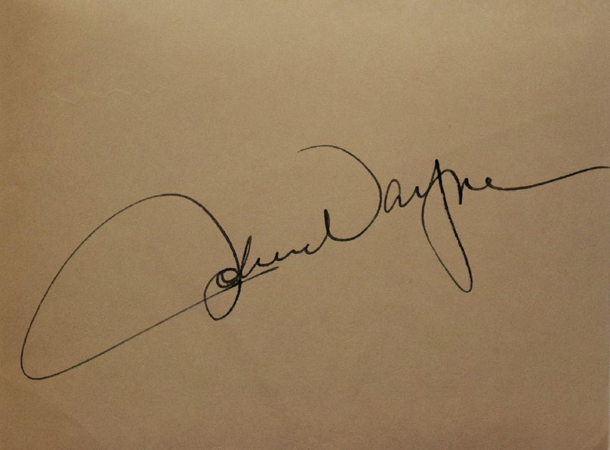 John Wayne signature slip | EstateSales.org