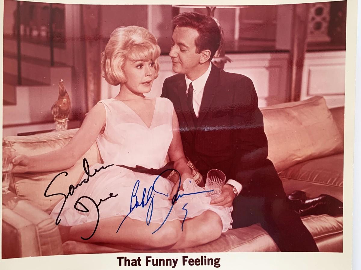 That Funny Feeling Sandra Dee and Bobby Darin signed movie photo ...