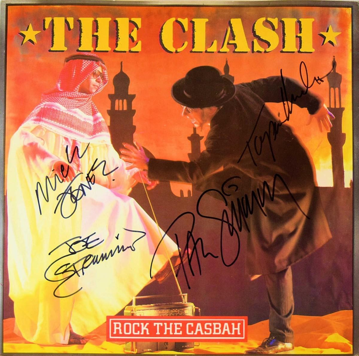 The Clash Rock The Casbah signed 12 Inch Single album | EstateSales.org