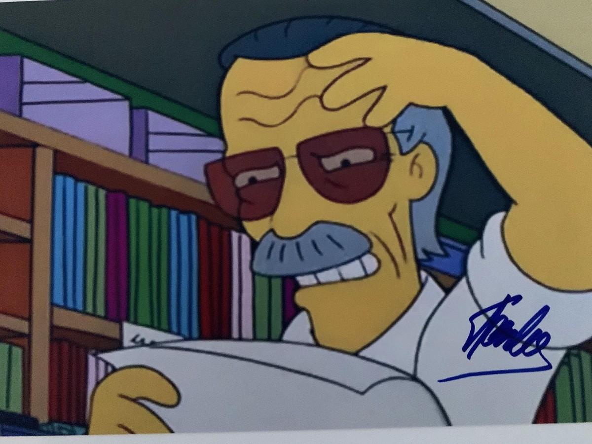 The Simpsons Stan Lee signed photo | EstateSales.org