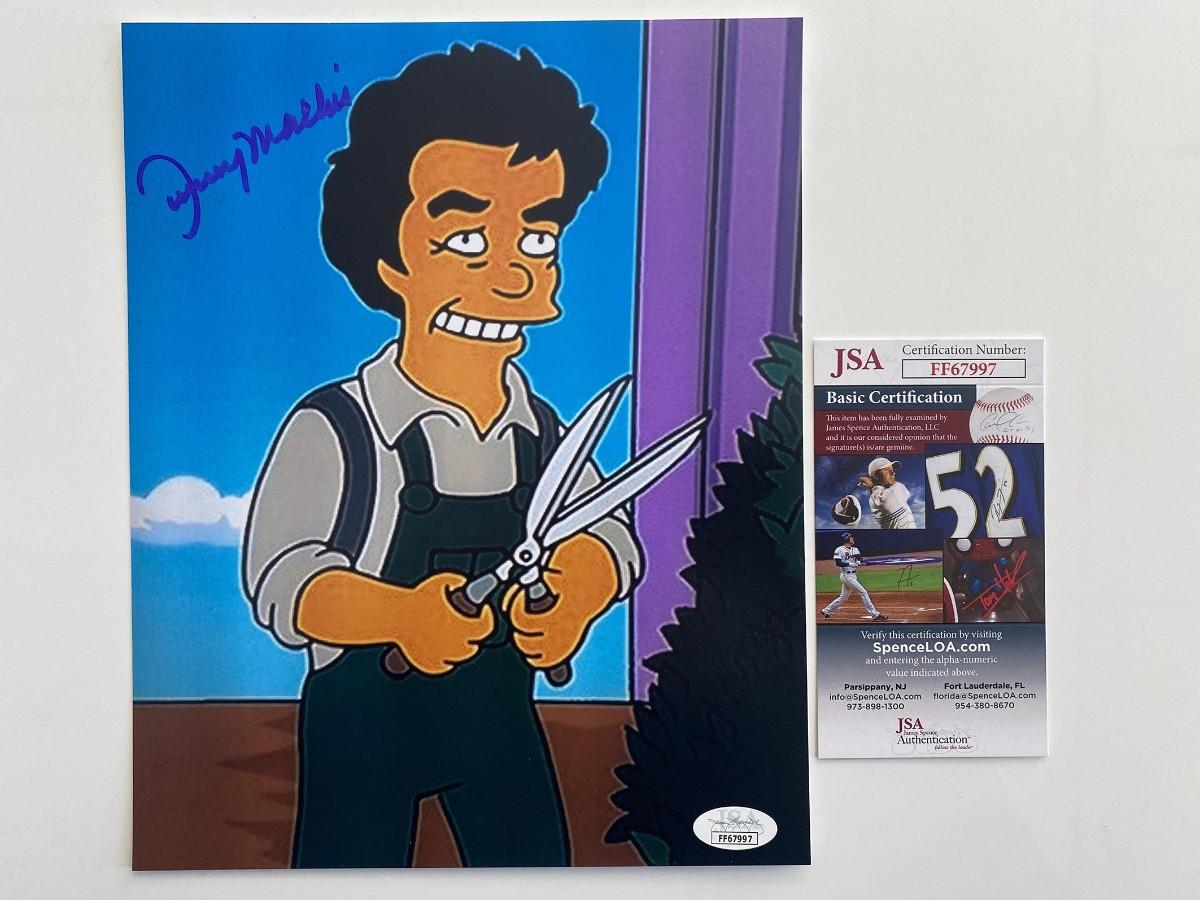The Simpsons Johnny Mathis signed photo-JSA | EstateSales.org