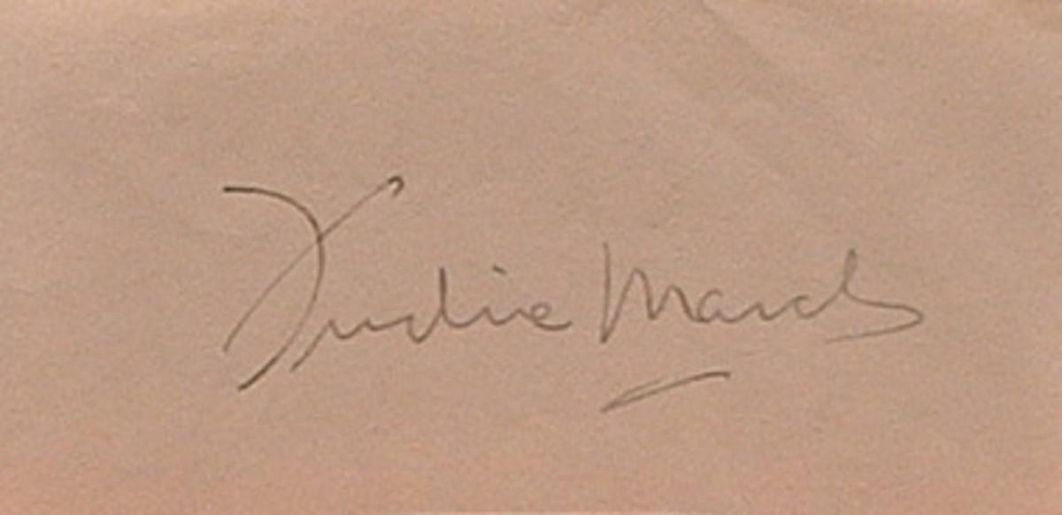 Fredric March signature slip | EstateSales.org