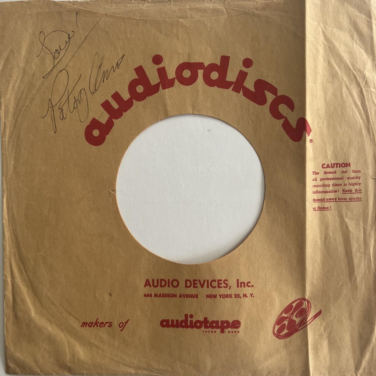 Patsy Cline signed vinyl sleeve | EstateSales.org