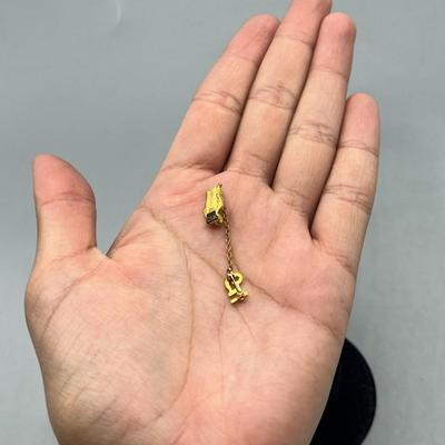 Small Vintage 1964 Choir Band Music Chain Pin Pendant | EstateSales.org