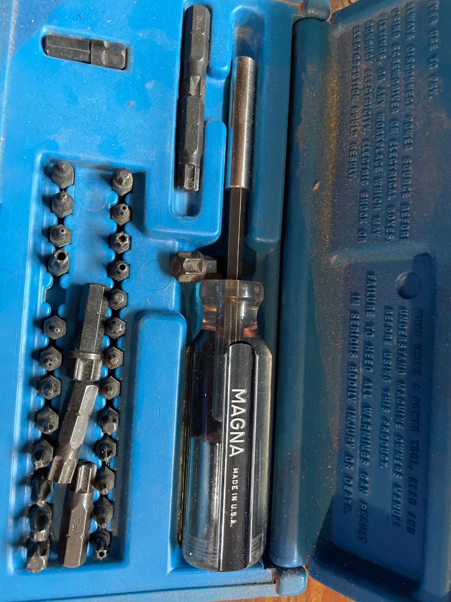 Magna screwdriver with bits | EstateSales.org