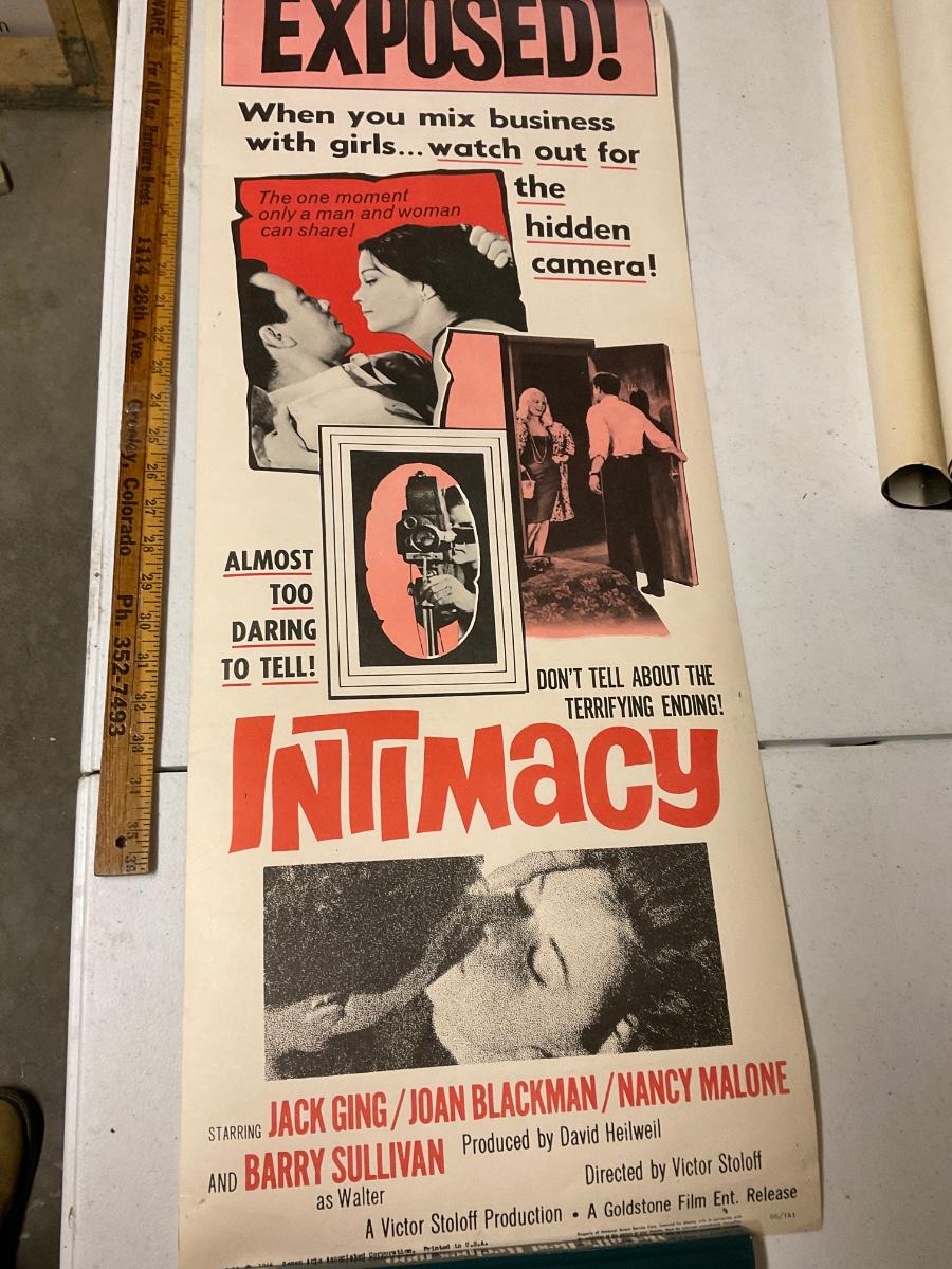 Original Movie Poster Exposed Intimacy | EstateSales.org