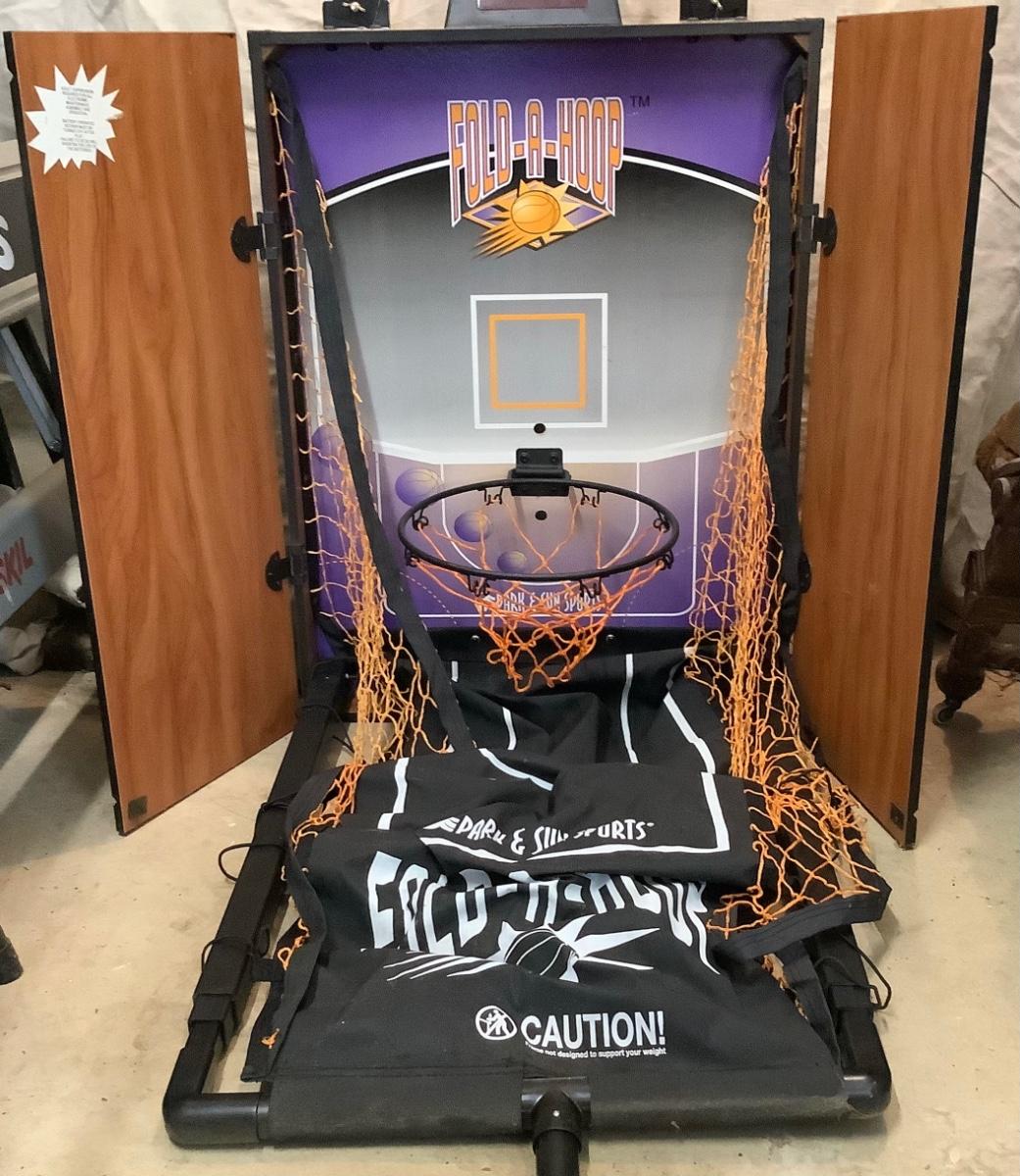 857 Fold-A-Hoop With Ball Table Top Electronics Hoops Game ...