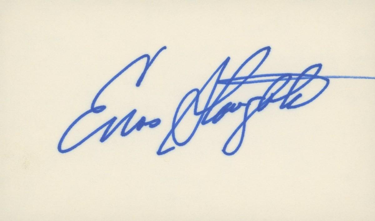 Enos Slaughter original signature | EstateSales.org
