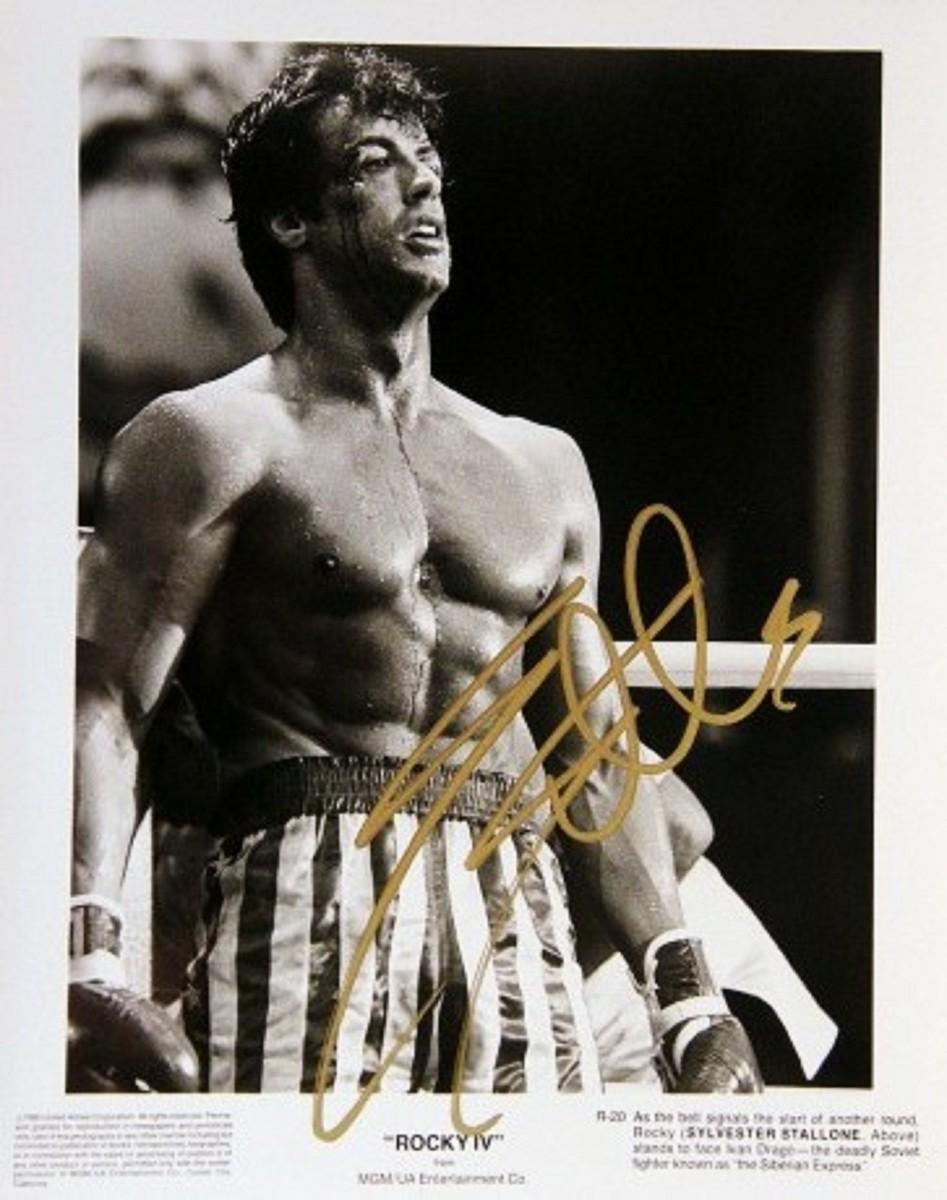 Sylvester Stallone signed movie still photo | EstateSales.org