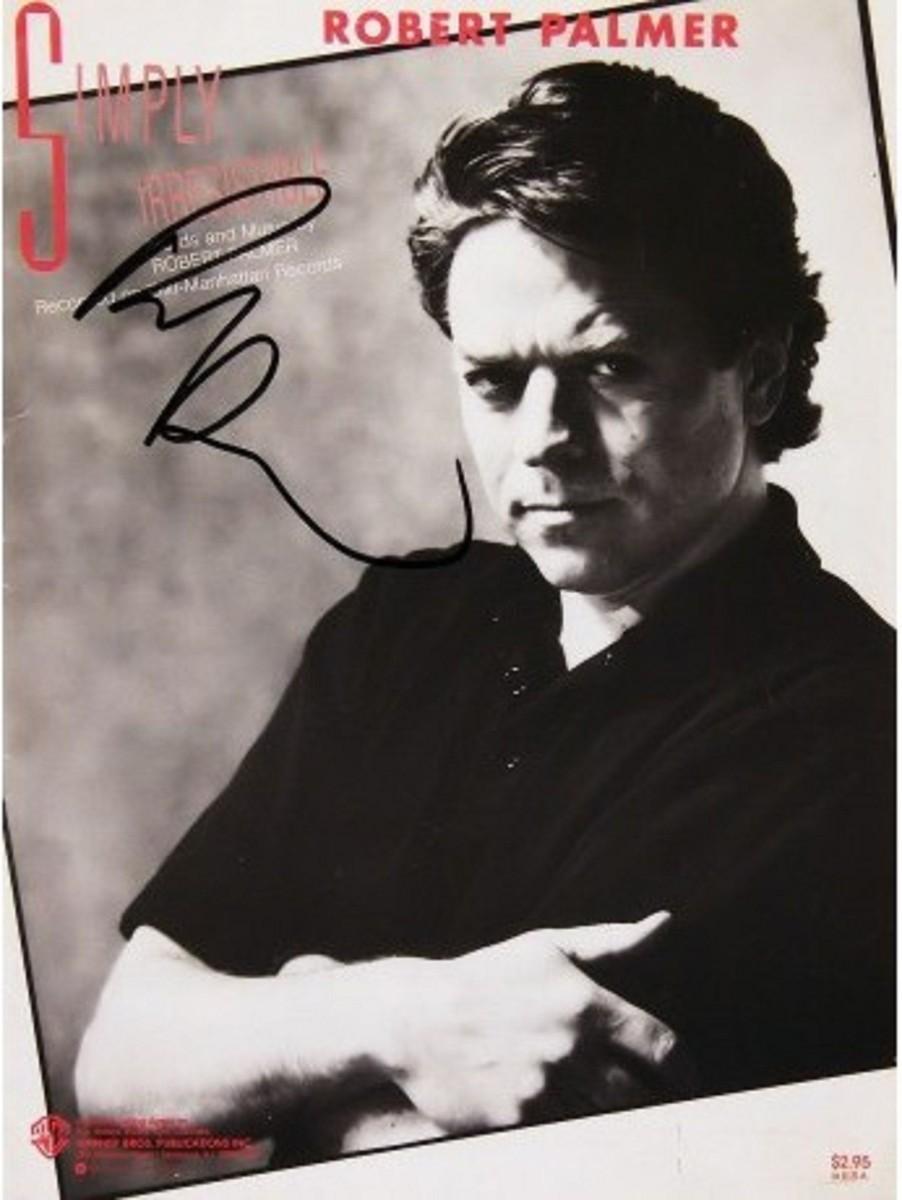Robert Palmer signed sheet music | EstateSales.org
