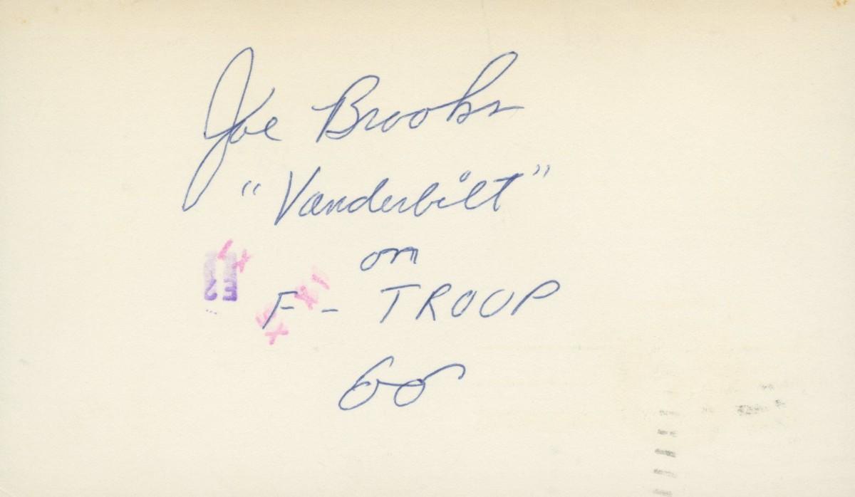 Joe Brooks signature cut | EstateSales.org