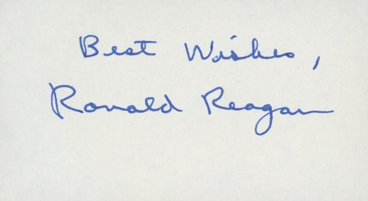 Ronald Reagan signature cut | EstateSales.org